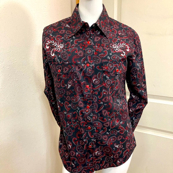 Cowgirl Hardware | Tops | Cowgirl Hardware Snap Western Shirt With ...
